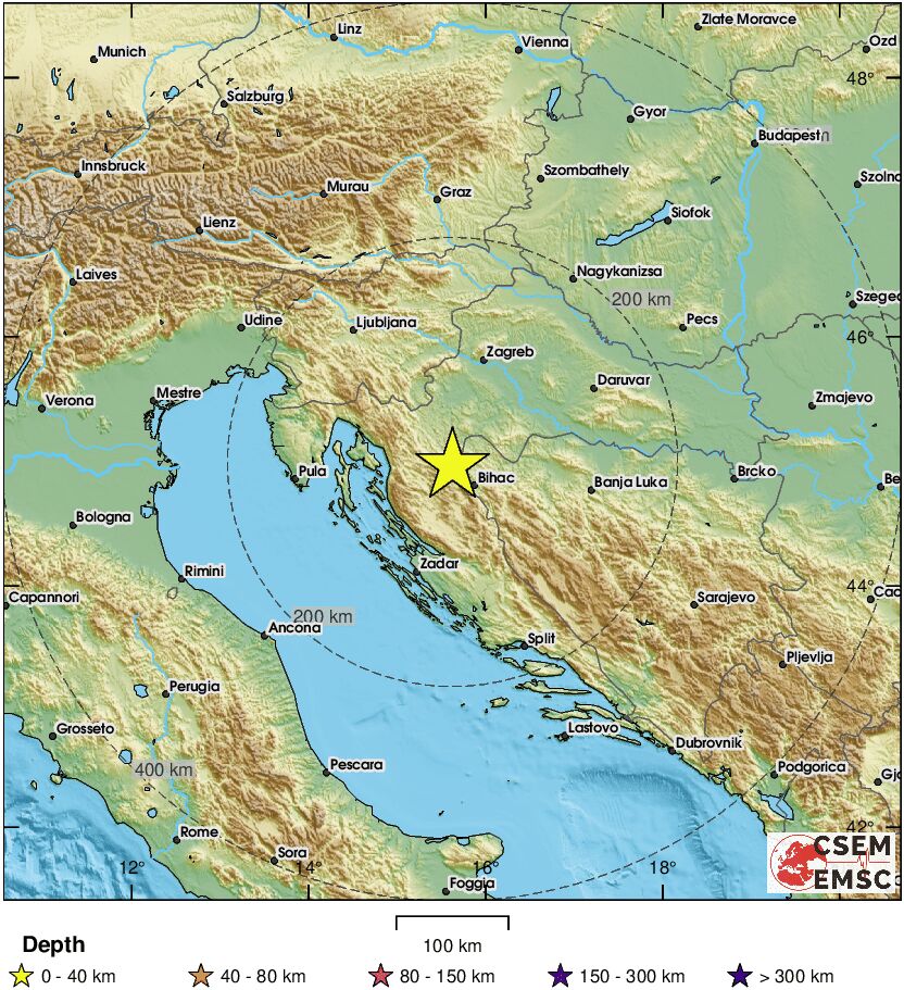 Potres 2,9 u Hrvatskoj, osjetio se i u Krajini!