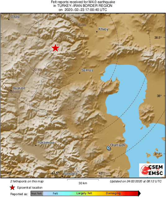 Map Iran Turkey Border